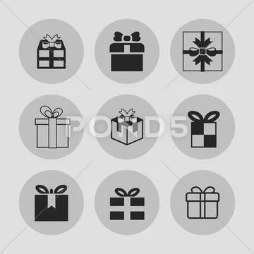 Present icons ~ Clip Art ~ Download Now #43554395