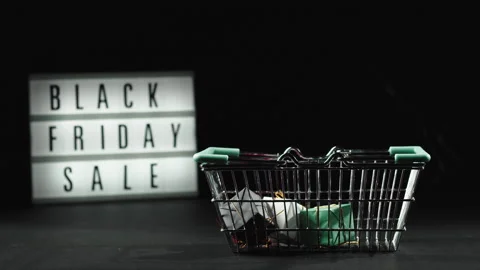 Presents Falling Down In The Cart | Stock Video | Pond5