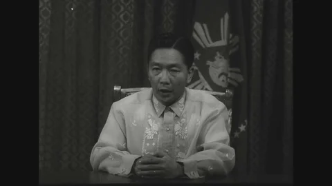 President Ferdinand E. Marcos Sr speaks ... | Stock Video | Pond5