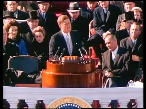 President John F. Kennedy "Ask Not" Inau... | Stock Video | Pond5