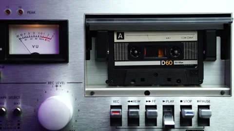 Pressing Play on Vintage Audio Cassette ... | Stock Video | Pond5