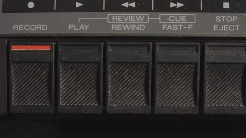 Pressing Record Button on 1980s Retro Ca... | Stock Video | Pond5