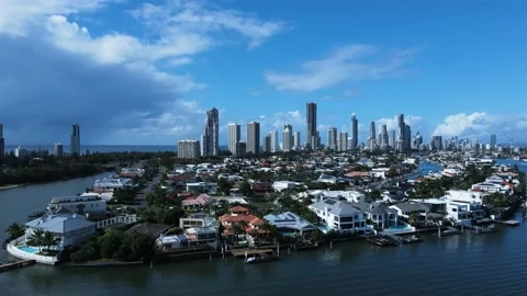 Prestige waterfront Gold Coast propertie... | Stock Video | Pond5
