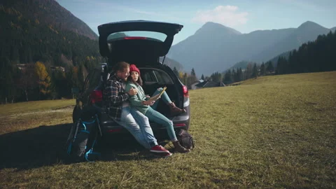 Pretty lovers exploring the local nature... | Stock Video | Pond5