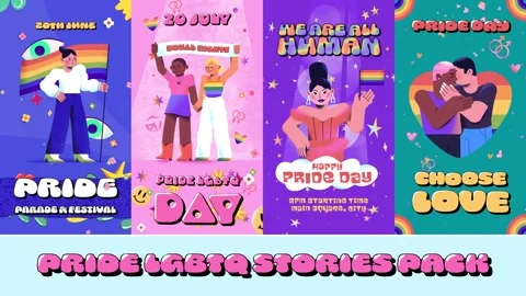 The Pride LGBTQ Stories Pack ~ After Effects #243098807