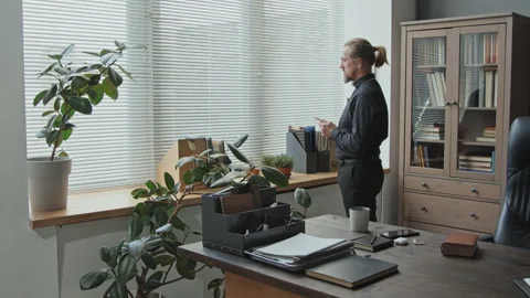 Priest Praying To God At Work In Office | Stock Video | Pond5