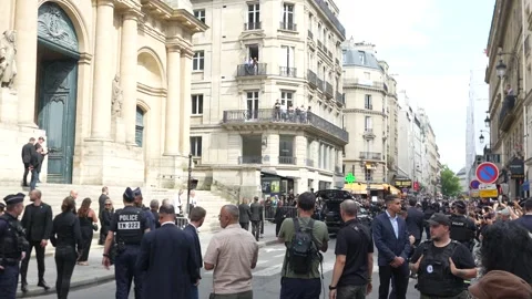 Priests exit church at Ardisson funeral,... | Stock Video | Pond5