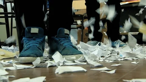 Primary School Boys Breaking Papers to C... | Stock Video | Pond5