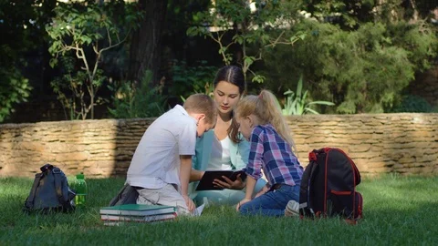 Primary School, little schoolboy and sch... | Stock Video | Pond5