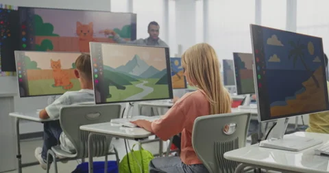 Kids Drawing Pictures Stock Videos – Royalty-Free HD & 4K Videos