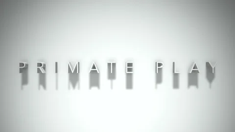 primate play 3D title animation with sha... | Stock Video | Pond5