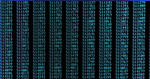 Numbers Scrolling On Screen Stock Video Footage | Royalty Free Numbers ...