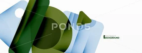 Primitive geometric shapes - line, triangle, square and circle ...