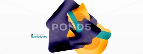 Primitive geometric shapes - line, triangle, square and circle ...