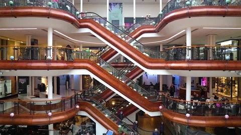 Princes Square shopping mall, Glasgow, U... | Stock Video | Pond5