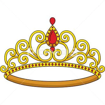 Princess Crown Cartoon Colored Clipart: Graphic #175516473