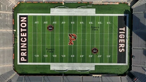 Princeton Stadium. Football field home o... | Stock Video | Pond5