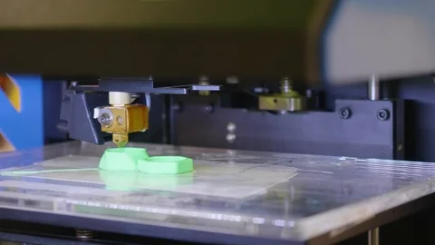 Printing of plastic cup using 3d printer | Stock Video | Pond5