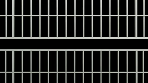 Prison bars with doors. Animation of Ope... | Stock Video | Pond5