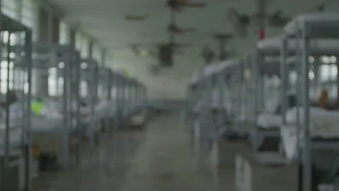 Prison Block With Bunk Bed, Inmate Sleep... | Stock Video | Pond5