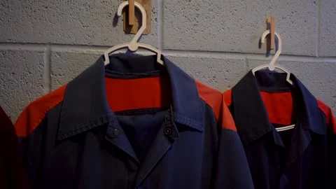 prison blues prison uniforms jail blue a... | Stock Video | Pond5