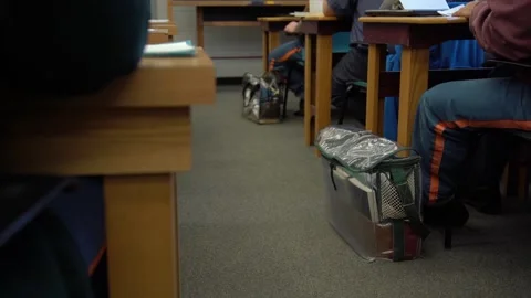 prison classroom education building 4k f... | Stock Video | Pond5