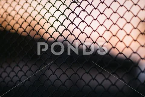 Prison fence grid at sunset - background texture wallpaper ~ Hi Res ...