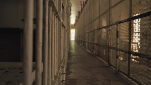 Prison Hall Way with Prisoners Jail Cell... | Stock Video | Pond5