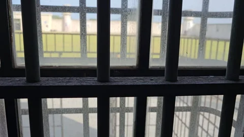Prison Jail Cell Window Bars | Stock Video | Pond5