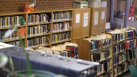 prison library shelves books 4k footage ... | Stock Video | Pond5