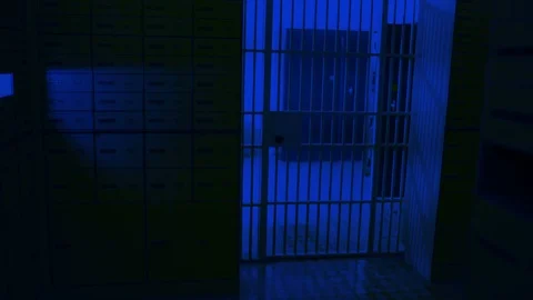 prison, prison cell bars and prison door... | Stock Video | Pond5