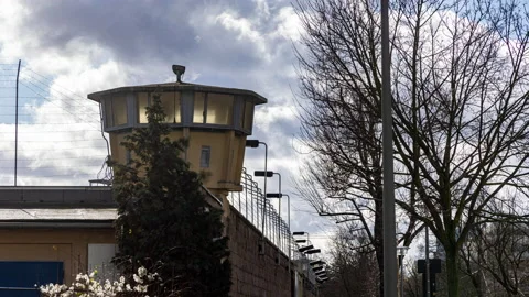 Prison Wall Exterior Watchtower - DDR St... | Stock Video | Pond5