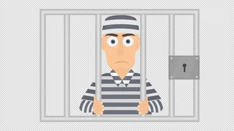 Prisoner. Animation of a prisoner in pri... | Stock Video | Pond5