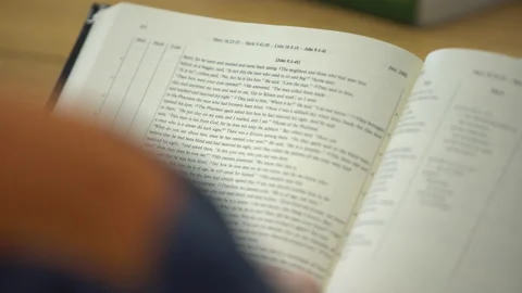 Prisoner inmate reading the Bible while ... | Stock Video | Pond5