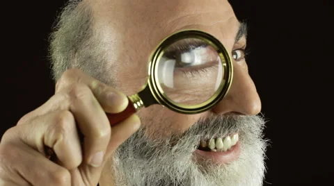Private eye magnifying lens gotcha | Stock Video | Pond5