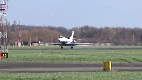 Private Jets Take Off Landing Stock Video Footage | Royalty Free Private Jets Take Off Landing ...