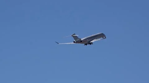 Private Jet Take Off Departure Silhouett... | Stock Video | Pond5