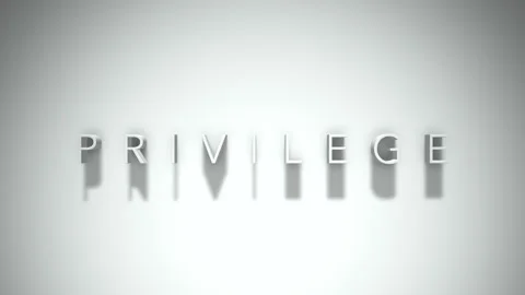 Privilege 3D title animation with shadow... | Stock Video | Pond5