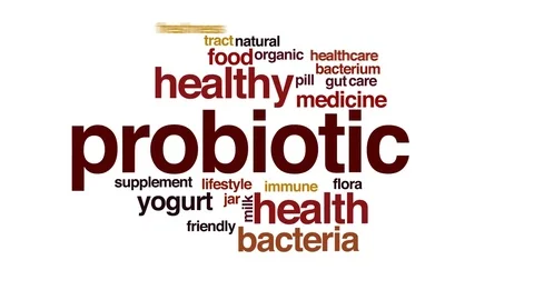 Probiotic animated word cloud, text desi... | Stock Video | Pond5