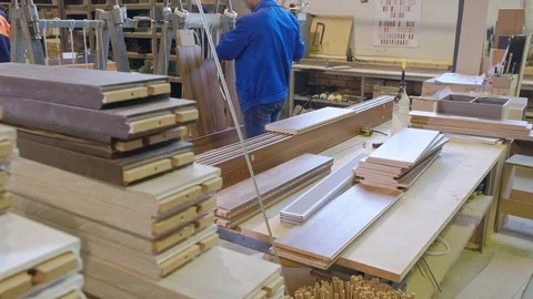 the process of collecting doors from woo... | Stock Video | Pond5