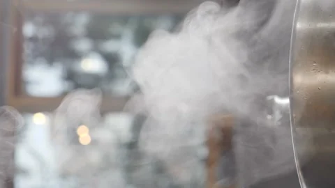 Process of cooking. Steam or Vapour clou... | Stock Video | Pond5