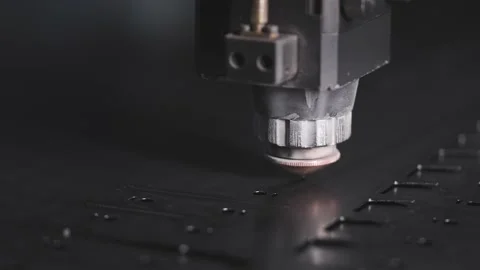 The process of cutting parts from a shee... | Stock Video | Pond5
