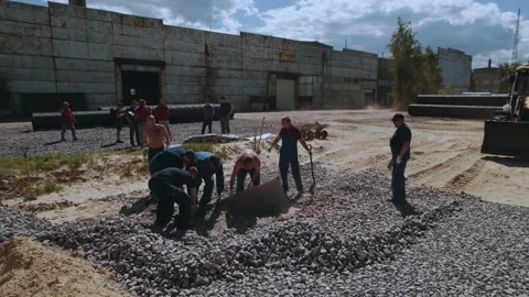 The process of excavating materials from... | Stock Video | Pond5