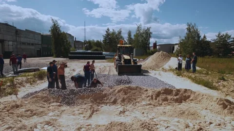 The process of excavating materials from... | Stock Video | Pond5