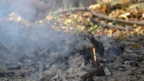 the process of extinguishing fire throwi... | Stock Video | Pond5