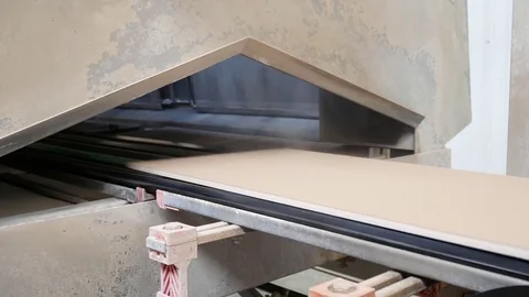 The Process of Making Ceramic Tiles. Con... | Stock Video | Pond5