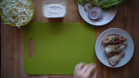 The process of making shawarma with fema... | Stock Video | Pond5