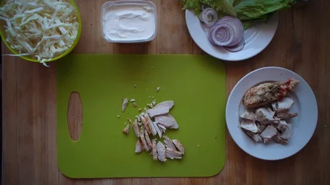 The process of making shawarma with fema... | Stock Video | Pond5