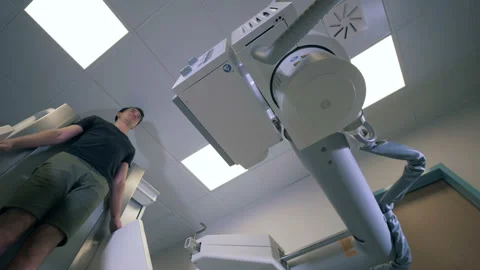Process of medical x-ray scanning on a p... | Stock Video | Pond5