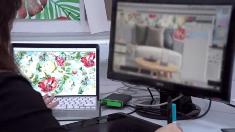 The process of producing wallpaper, prin... | Stock Video | Pond5